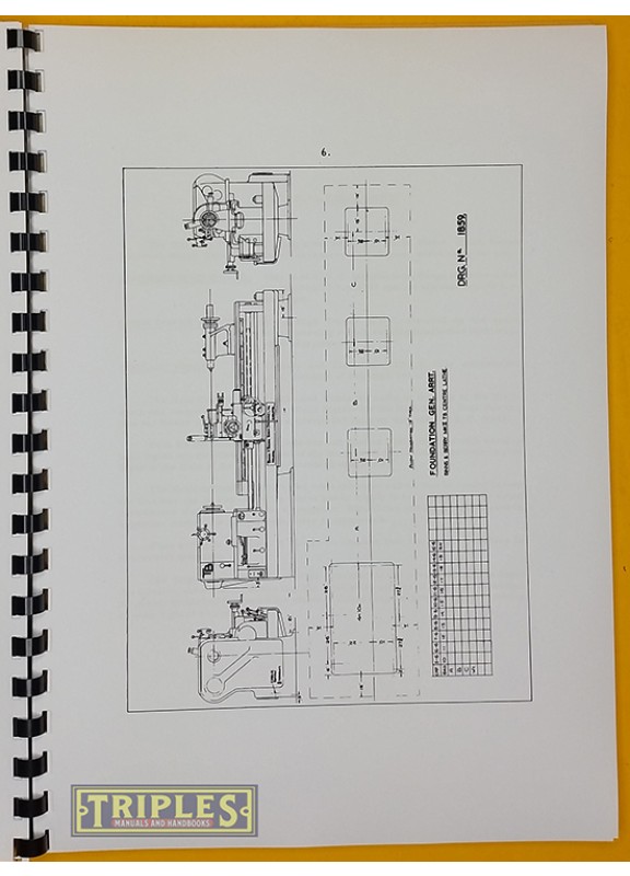 Binns & Berry Type TB Mk. 2 Centre Lathe. Operating Instructions and ...