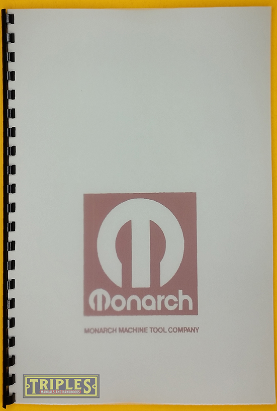 Monarch Model EE Sensitive Precision Toolmakers Lathe. Operator Manual ...