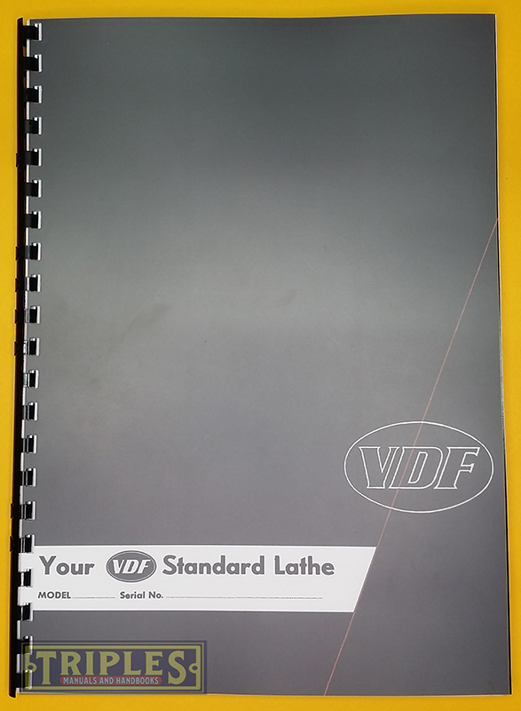 VDF E5 V5 V6 Lathe Operation Manual.