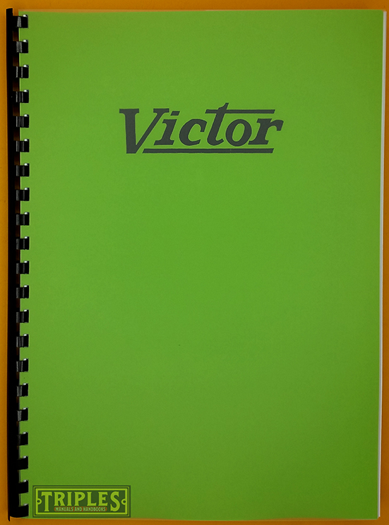 Victor 1600 & 2000 Series Lathe Operating Manual.